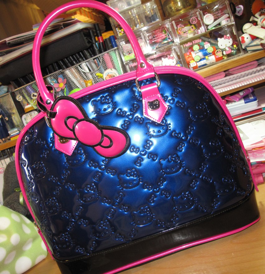 Hello Kitty Blue/Pink Loungefly Purse and Wallet